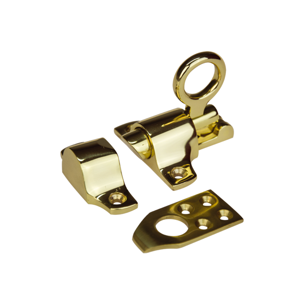 Fanlight Catch - Polished Brass – Lock and Latch
