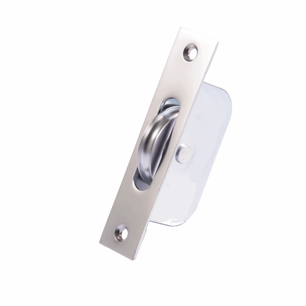 Sash Window Pulley - Square End - Satin Chrome – Lock and Latch